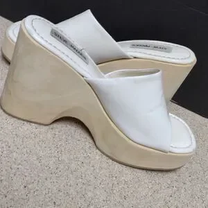 Steve Madden | Shoes | Vintagesteve Maddenboho White Platform ...